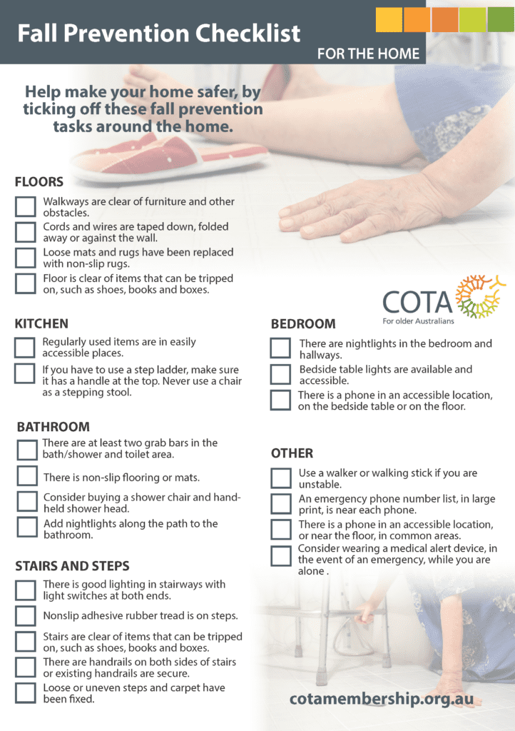 Fall Prevention Checklist | COTA Insurance