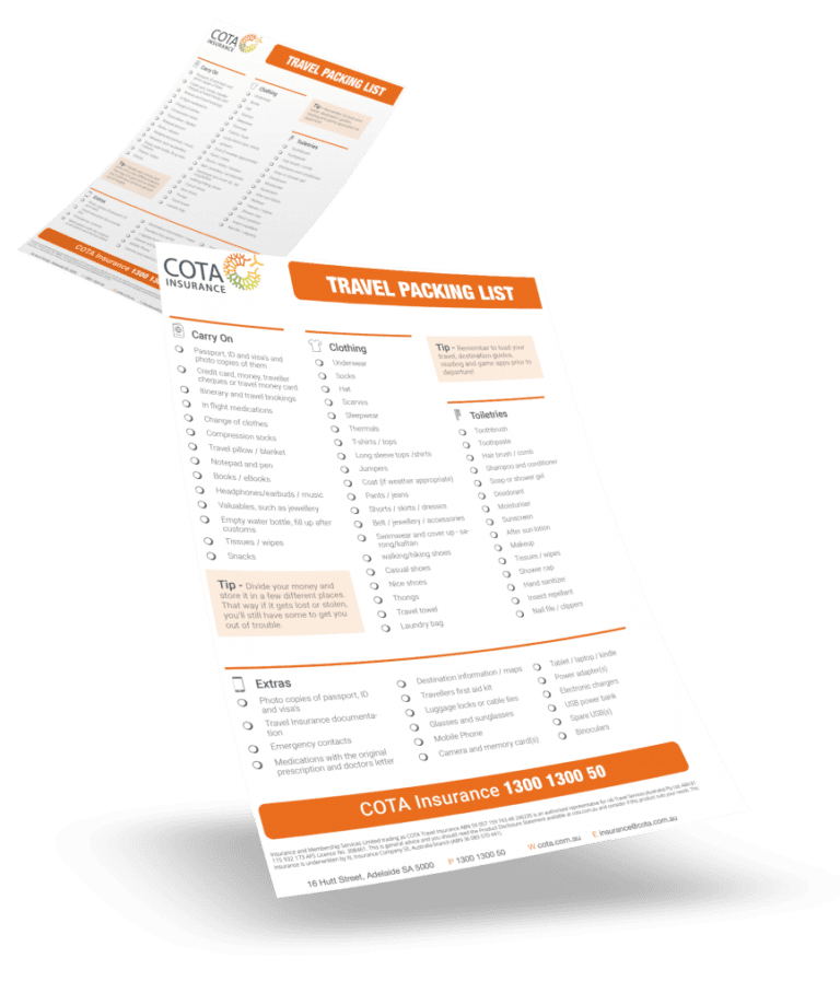 Checklists and Downloads | COTA Insurance